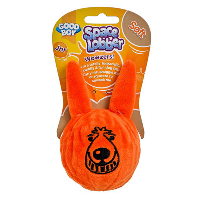 Good Boy Space Lobber Soft Dog Toy Orange (11cm x 7cm)