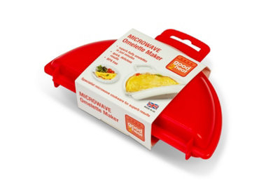 Good2Heat Microwave Cookware Red Plastic BPA Free 2 Egg Omelette Maker ...