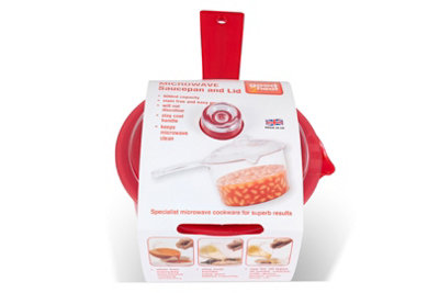 Good2Heat Microwave Cookware Red Round Plastic Pouring Lip Stay Cool ...