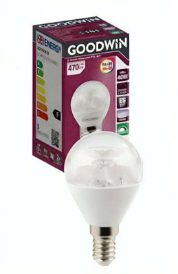 GOODWIN Mini Globe Clear B22d 260D 5W/40W 470lm Dimmable Ra90 3000K LED ...