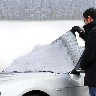 Goodyear 2 in 1 Car Windshield Windscreen Sun Shade Summer Winter Heat ...