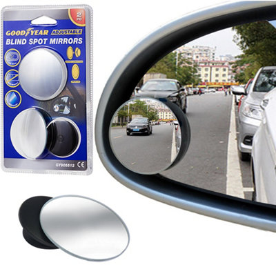 Goodyear Blind Spot Stick-On Mirrors Adjustable Protect Alloy Wheels ...