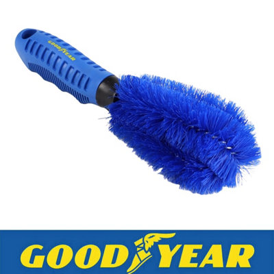 Goodyear Car Alloy Wheel Brush Cleaning Non-Scratch Bristles Motorcycle ...