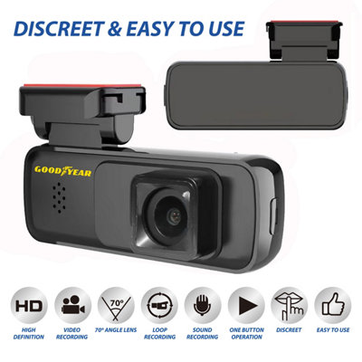 Goodyear Car HD Micro Dash Cam One Button Plug & Play Camera Video ...