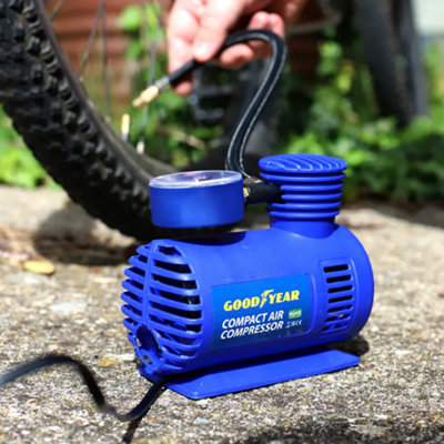 Goodyear Car Tyre Air Compressor Pump Bike Cycle 3m Cord 12V Inflator