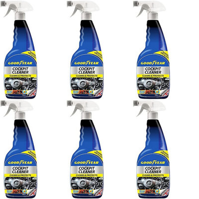 Goodyear COCKPIT Cleaner- 750ml Trigger Spray CHERRY Scent (Pack of 6)