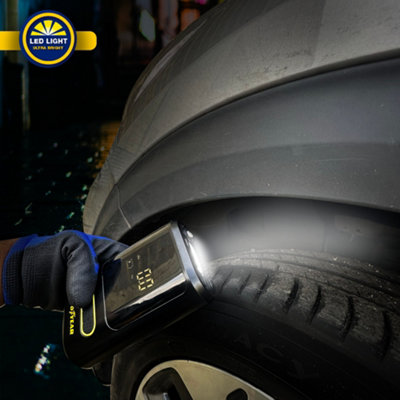 Goodyear Cordless Car Tyre Inflator Pump LED Portable Air Compressor ...
