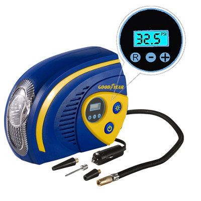 Goodyear Digital Car Tyre Air Inflator Compressor Inflatables Swimming Pool