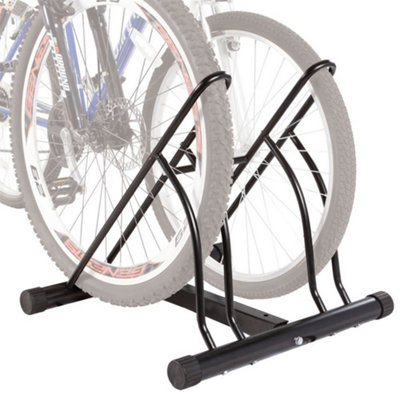 Goodyear Floor Mounted Bike Stand Cycle Bicycle Rack Mount Holder Park Storage
