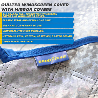 Goodyear Quilted Car Windscreen Cover