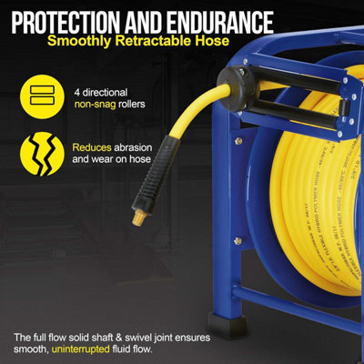 Goodyear Retractable Air Hose Reel: 9.5mm x 30m (20BAR Max) SBR Rubber ...