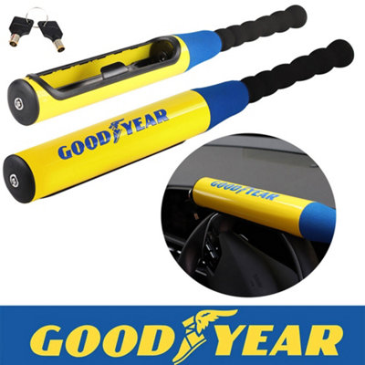 Goodyear Steering Wheel Lock Universal Baseball Bat Style Car Vehicle