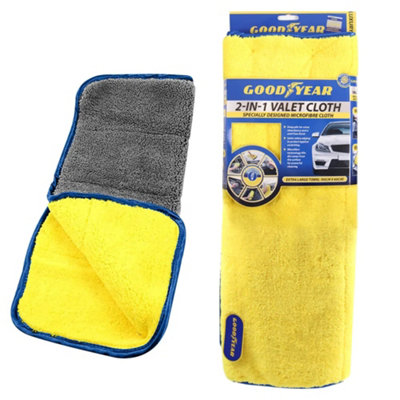 Goodyear Ultra Absorbent Pro Valet Car Wash Microfiber Cloth Cleaning ...