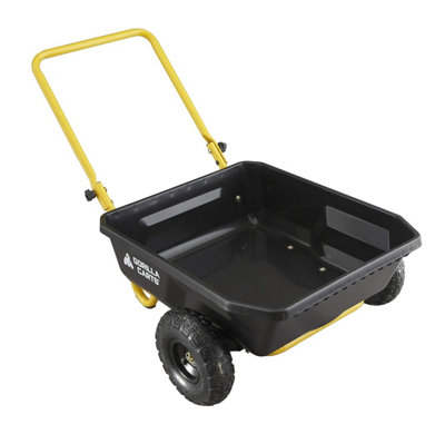 Gorilla Carts 4 Cu. Ft Poly Yard Cart, 300-pound Capacity, Garden Cart ...