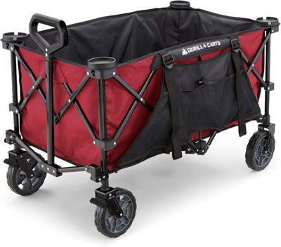 Gorilla Carts 7 Cu Feet 185L Capacity Foldable Festival Wagon ...