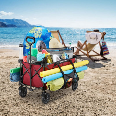 Gorilla Carts 7 Cu Feet 185L Capacity Foldable Festival Wagon ...
