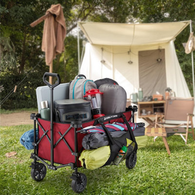 Gorilla Carts 7 Cu Feet 185L Capacity Foldable Festival Wagon ...