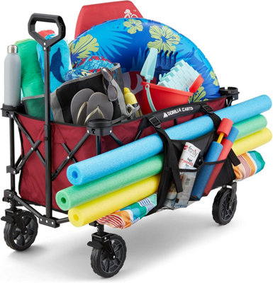 Gorilla Carts 7 Cu Feet 185L Capacity Foldable Festival Wagon ...
