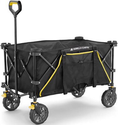 Gorilla Carts 7 cu ft 185L Foldable Festival Wagon Collapsible All ...