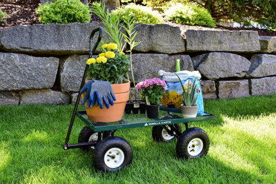 Gorilla Carts Steel Garden Cart with Removable Sides with a Capacity of ...