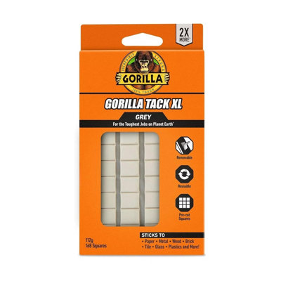 Gorilla Mounting Putty XL - 168 Pre-Cut Squares (112g)