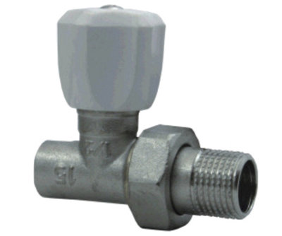 Goshe Straight 15mm x G1/2 Inch Male BSP Soldered Radiator Heater Valve ...