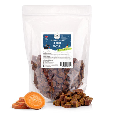 Gourmet Slices 3 Bird Roast (250g) Highly Digestible Christmas Treats