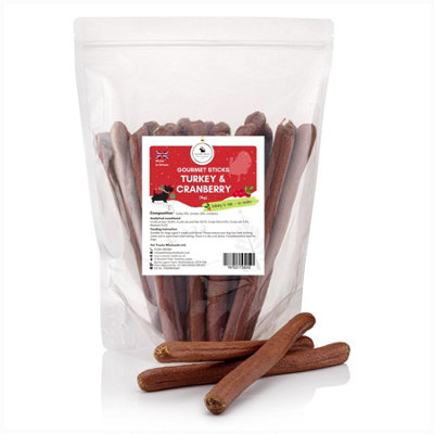 Gourmet Sticks Turkey and Cranberry (1kg) Grain Free Highly Digestible ...