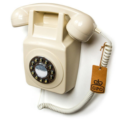 GPO 746 Wall-Mounted Push-Button Telephone - Retro Landline Phone ...