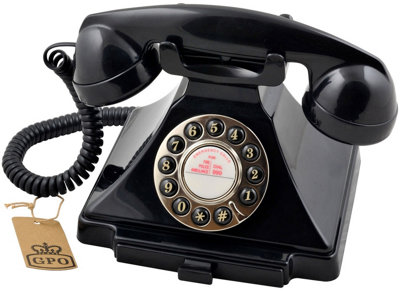 GPO Carrington Retro Phone Black