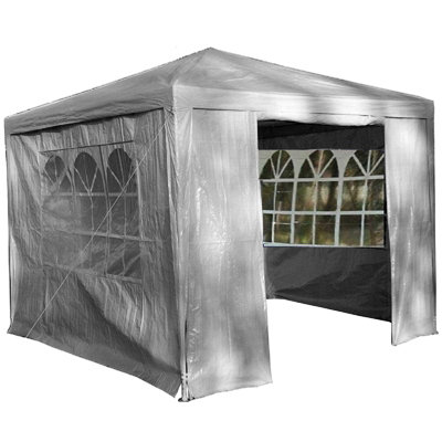 Gr8 Garden Grey Gazebo Marquee Awning Beach Party Camping Tent Canopy 3 ...