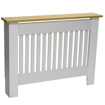 Gr8 Home Arlington Radiator Cover White Modern Shelf Cabinet Wooden ...