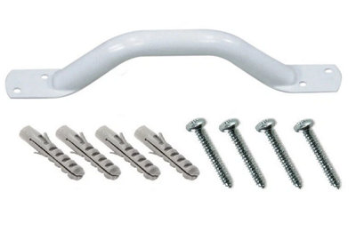 Grab Rail Handle Bar Indoor / Outdoor Powder Coated Screw Fixings ...
