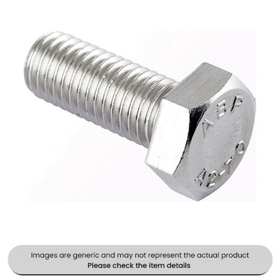 Grade A2 Stainless Steel Setscrews M10X20, DIN 93 Metric Pack Qty 50