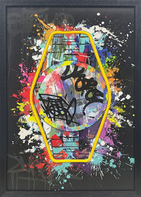 Graffiti Watch Neon LED Wall Art 40 x 60