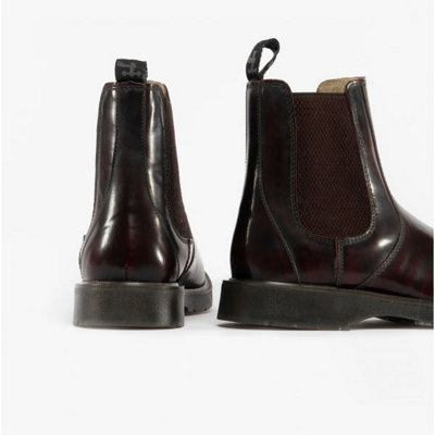 Grafters BELGRAVIA Unisex Chelsea Boots Oxblood