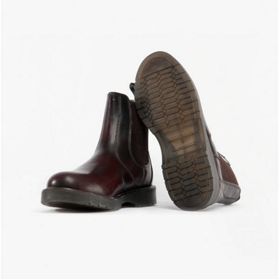 Grafters Grafters BELGRAVIA Unisex Chelsea Boots Oxblood - uk-size-7 Red