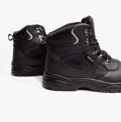 Grafters Grafters M161A Unisex Leather Safety Boots Black - uk-size-7 Black