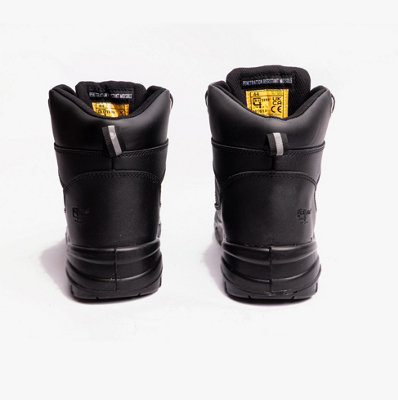 Grafters Grafters M161A Unisex Leather Safety Boots Black - uk-size-7 Black