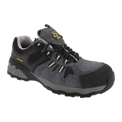 Grafters Mens Fully Composite Non-Metal Safety Trainer Shoes Grey/Black ...
