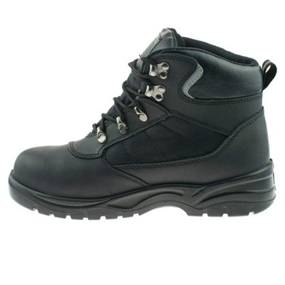 Grafters Mens Safety Waterproof Hiker Type Toe Cap Boots Black (47 EUR)