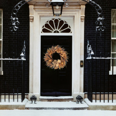 Grain Golden Wheat Ears Harvest Thanksgiving Wreath Front Door Decor ...