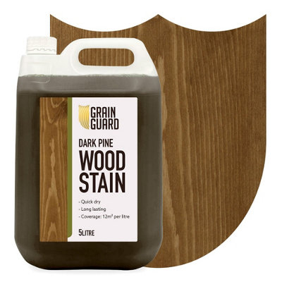 Grain Guard Water Based Wood Stain - Dark Pine - 5l