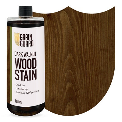 Grain Guard Water Based Wood Stain - Dark Walnut - 1l