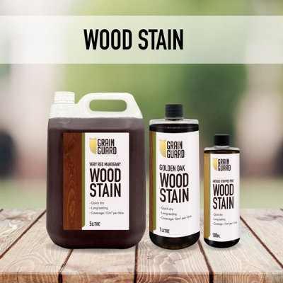 Grain Guard Water Based Wood Stain - French Oak - 500ml