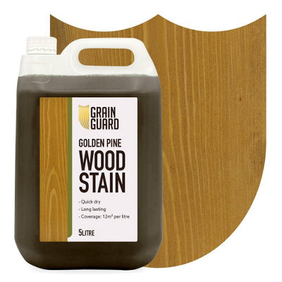 Grain Guard Water Based Wood Stain - Golden Pine - 5l