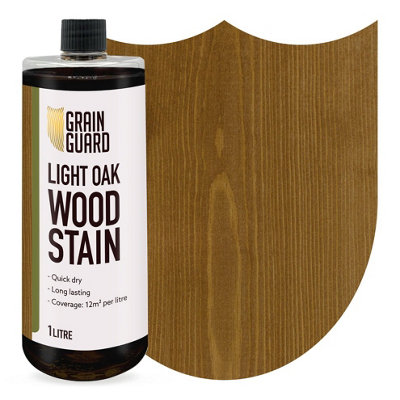 GRAIN GUARD Wood Stain - Light Oak - Water Based & Low Odour - Easy ...