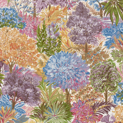 Grandeco Blossom Tree Multi Wallpaper Vibrant Botanical Paste The Wall ...