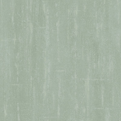 Grandeco Cave Distressed Plaster Blown Vinyl Textured Wallpaper, Green