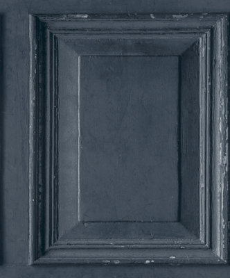 Grandeco Distressed Aged Rustic Wood Panel Navy Wood Textured Wallpaper ...